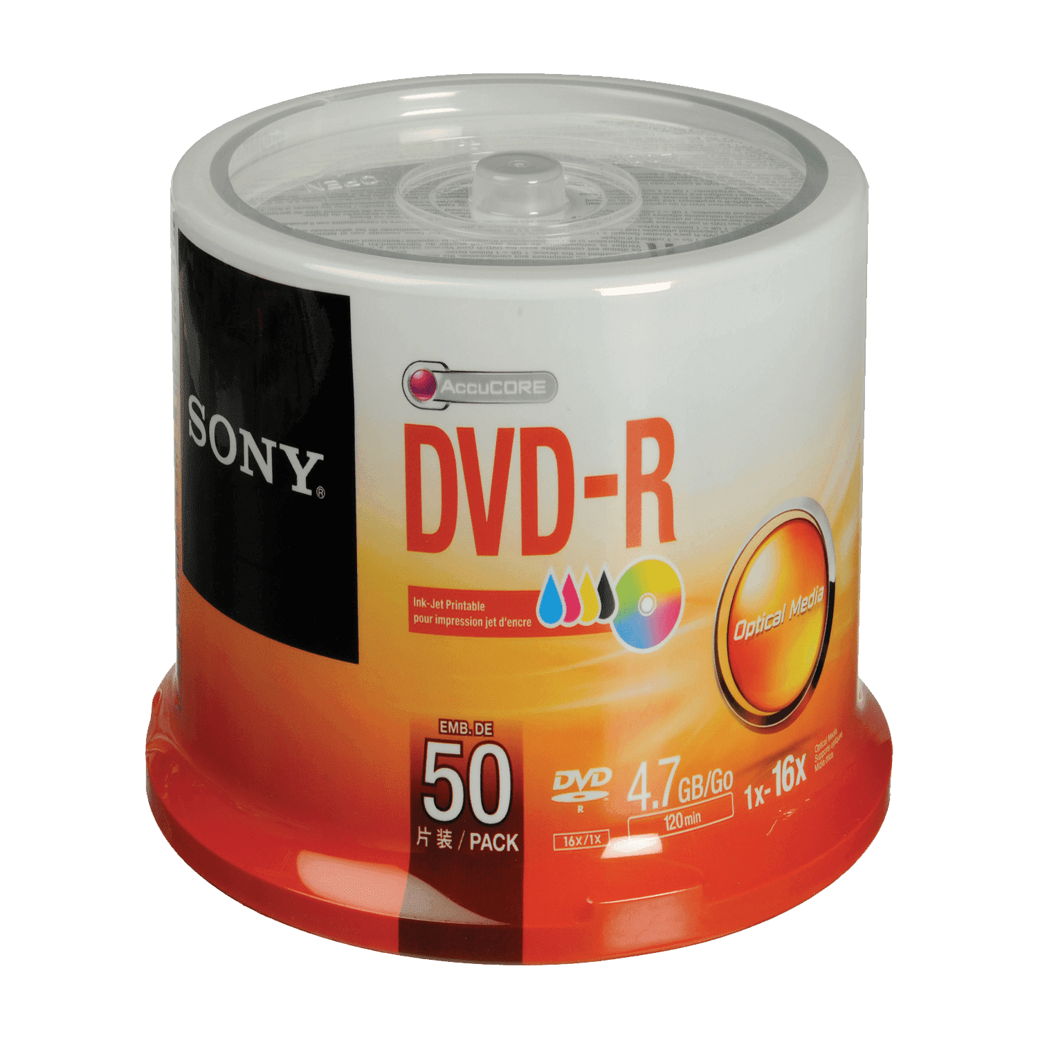 50-Pack Printable DVD-R Disc